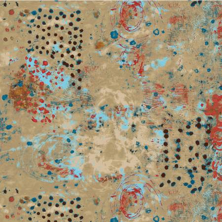 Fabric, Spotted Graffiti Spotted Graffiti, Beige # 52814D-7 – Among ...